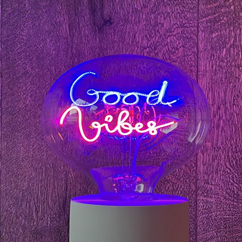 Good Vibes LED Light Bar Bulb Blue/Pink
