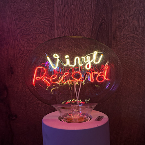 Vinyl Record LED Light Bar Bulb Red